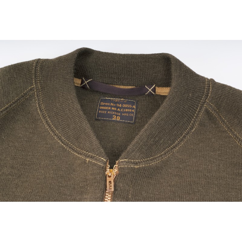 TYPE C-2 PILOTS ZIP SWEATER
