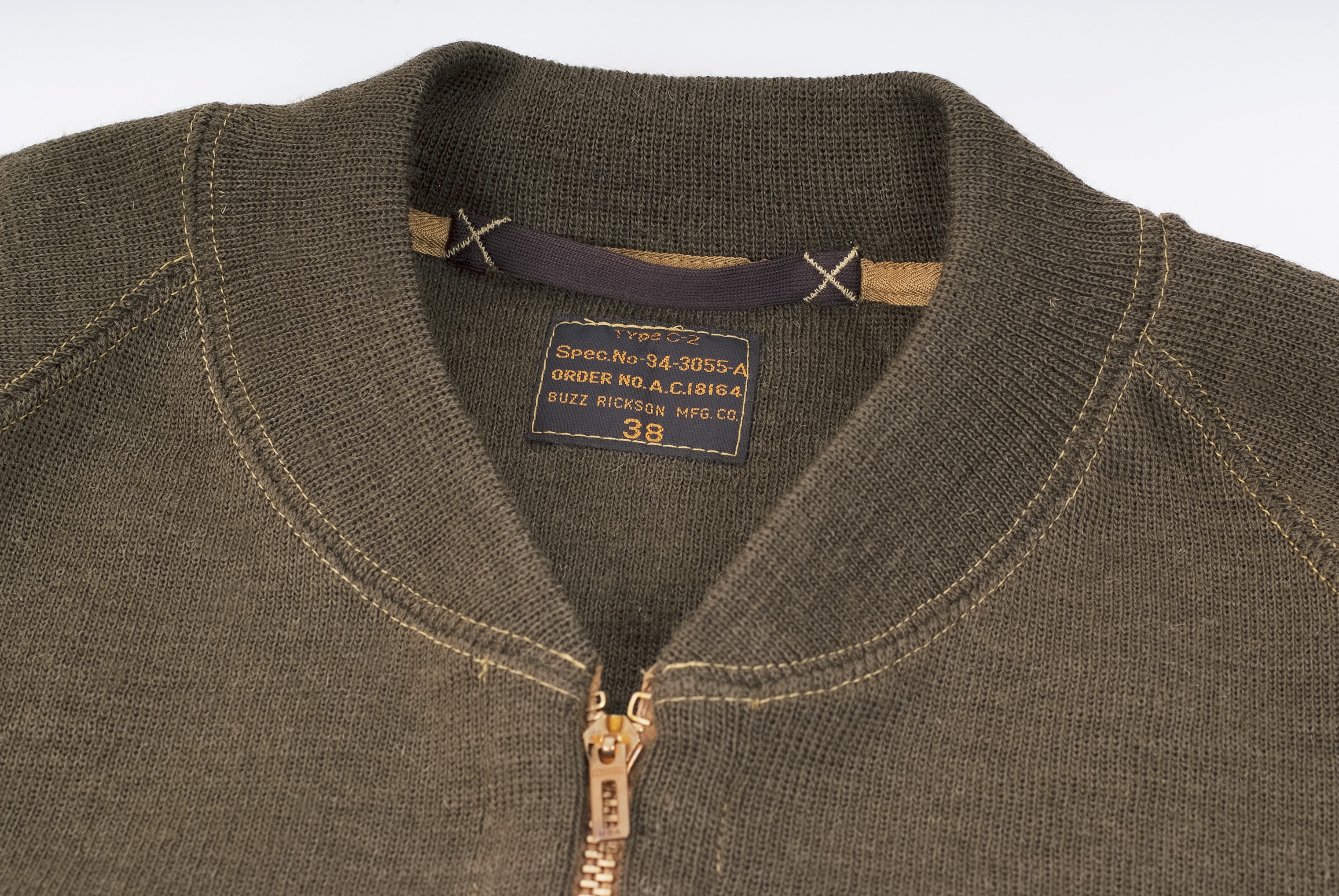 TYPE C-2 PILOTS ZIP SWEATER